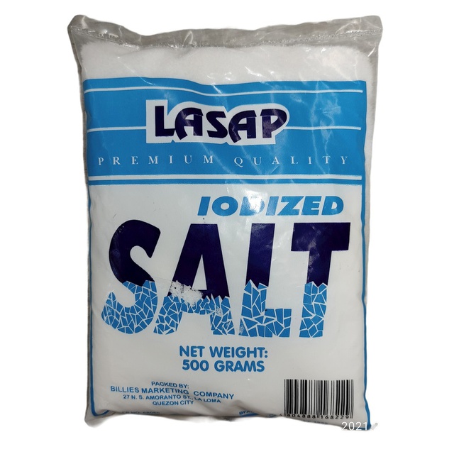 Lasap Iodized Salt 500g | Shopee Philippines