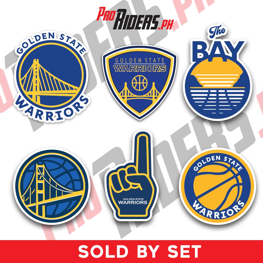 Golden State Warriors Sticker Set | Golden State Decal | Motorcycle ...