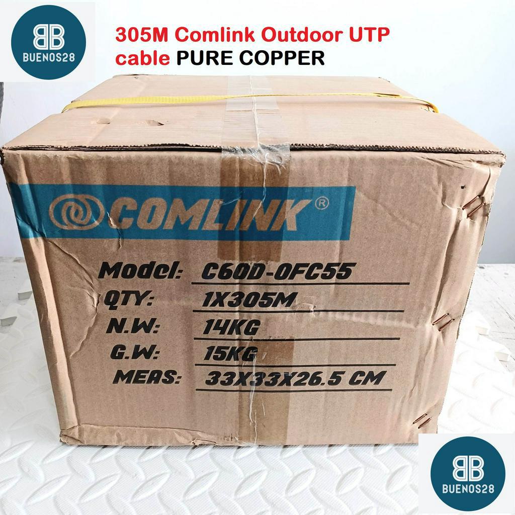 305M Comlink Outdoor UTP Water Proof Ethernet Cable Cat6 OFC Pure ...