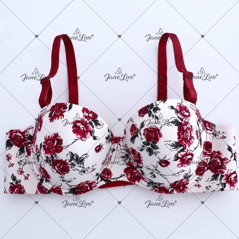 COD Women's Wonder Push Up / Strapless Bra Floral Designed 1pc Cup B ...