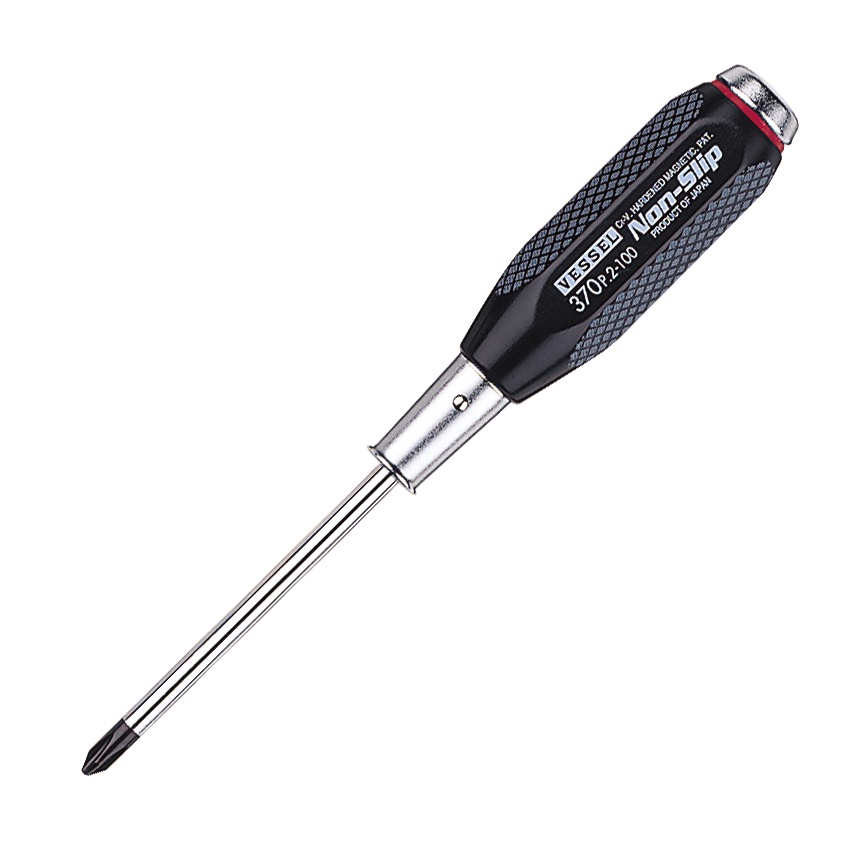 VESSEL Non-slip Tang-thru Screwdriver No.B-370 per piece ( JAPAN BRAND ...