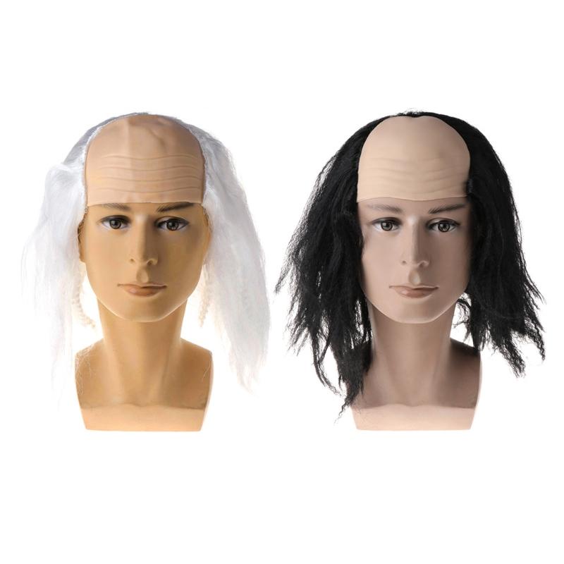 Halloween Wigs Bald Hair Masquerade Costume Party Funny Cosplay Prop ...