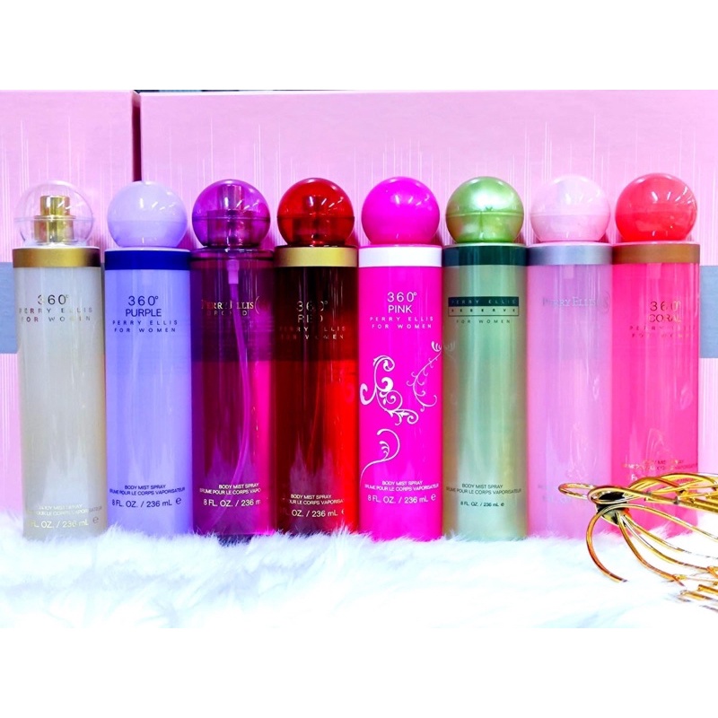 COD Authentic Perry Ellis 360 Classic, Red, Pink, Purple, Coral ...