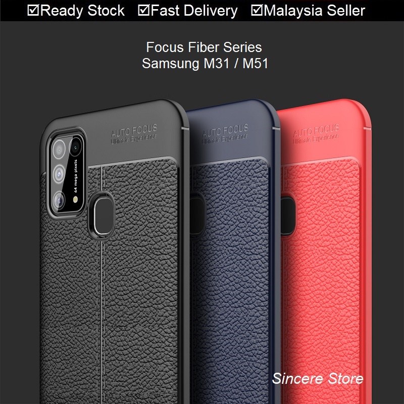 Samsung Galaxy M51 Focus Fiber Phone Case Casing Cover | Shopee Philippines