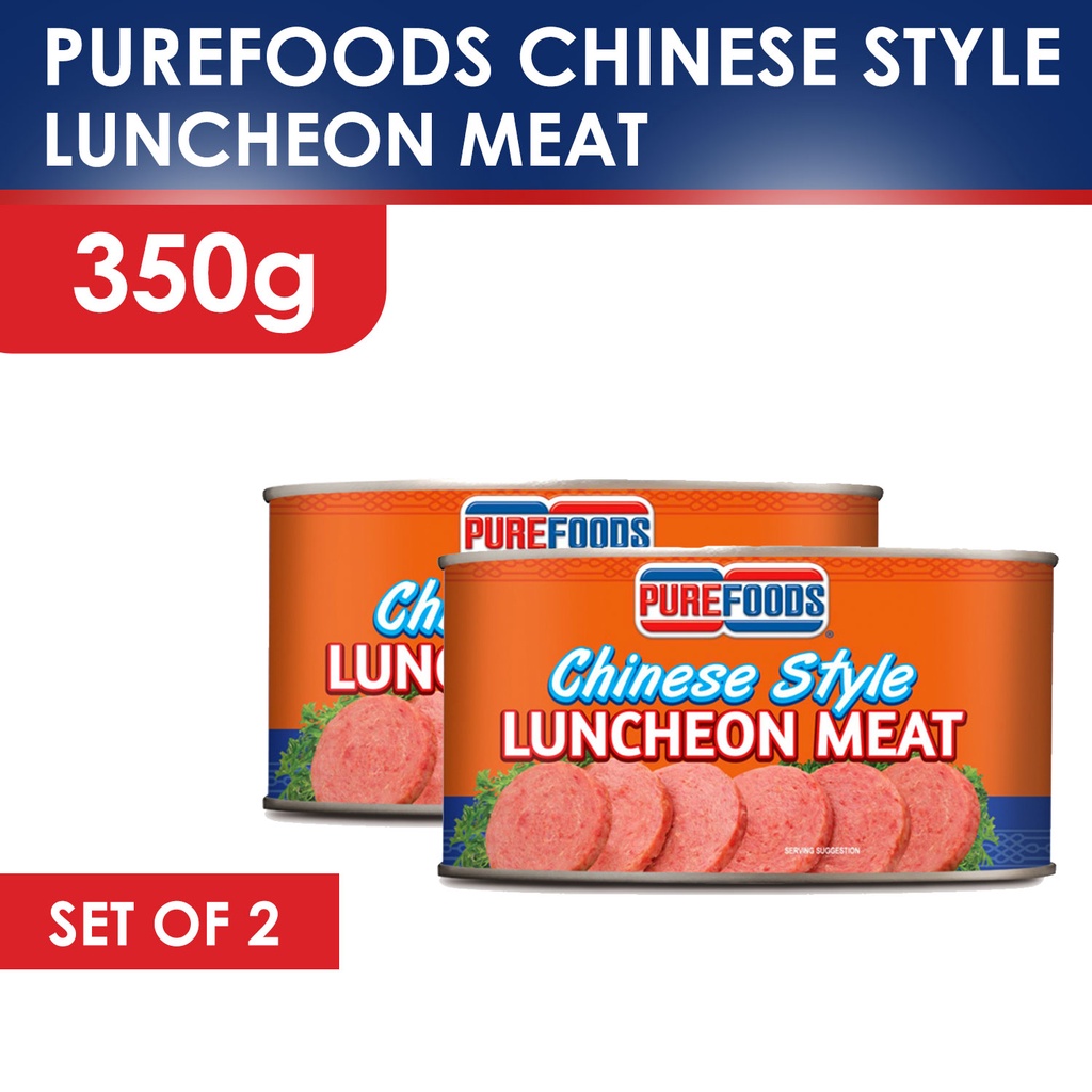 Purefoods Chinese Style Luncheon Meat 350g Set of 2 | Shopee Philippines
