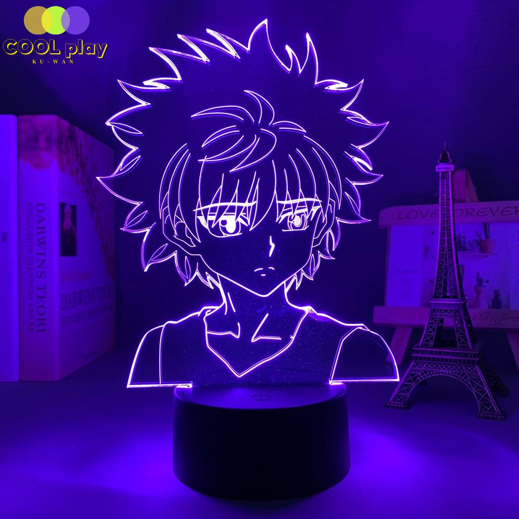 3d Led Lamp Anime Hunter X Hunter Killua for Bedroom Decor Nightlight ...