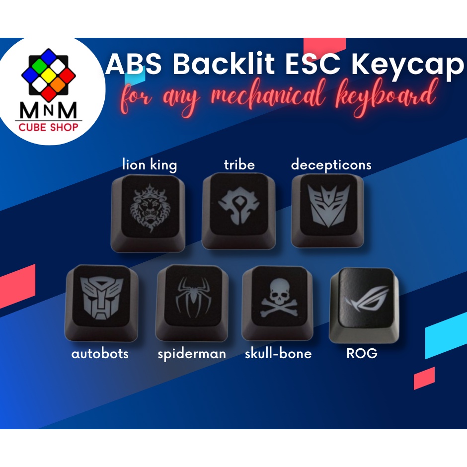 ABS Backlit ESC Keycap for any Mechanical Keyboard PBT Keycaps | Shopee ...