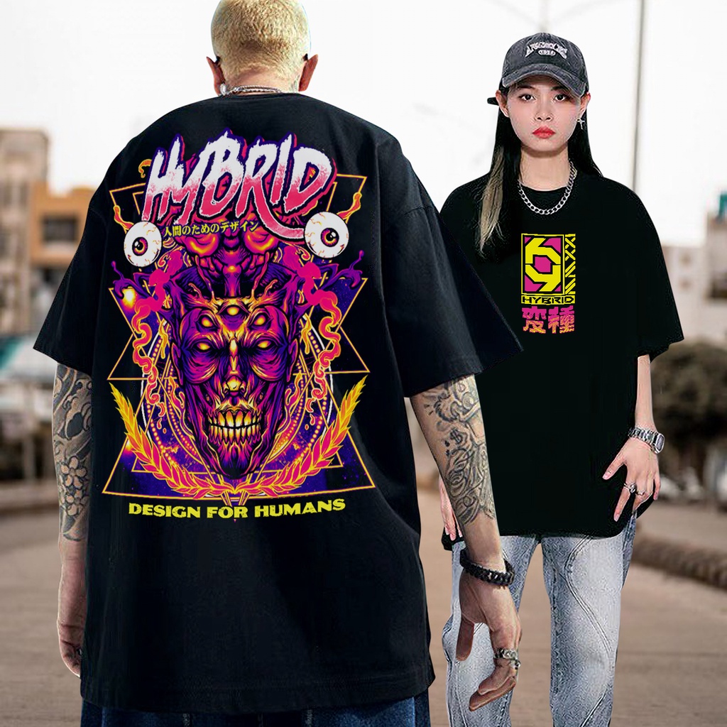 HYBRID© **CHAOTIC** Design T-shirt Oversize unisex Streewear clothing ...