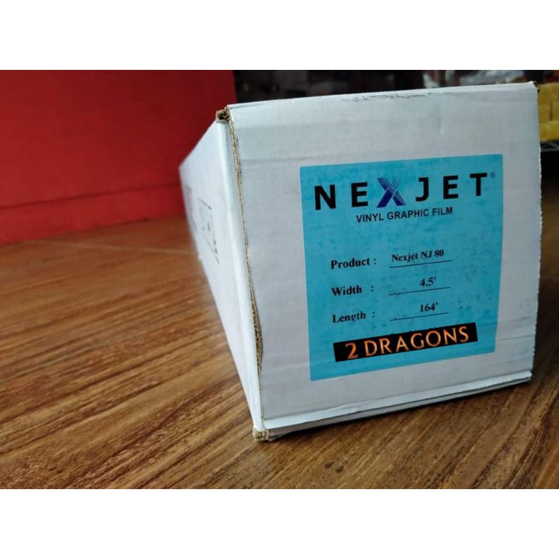 4ft x 164ft ROLL Nexjet NJ80 Printable Vinyl Sticker White Glossy for ...