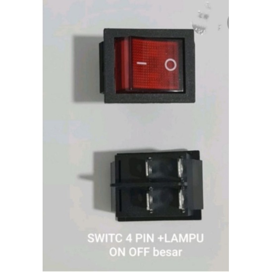 Large 4-pin light switch /, pawer switch | Shopee Philippines