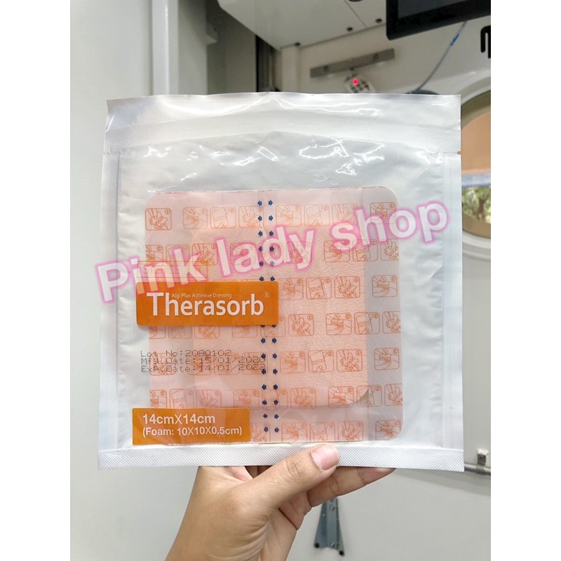 Therasorb Algi Plus Adhesive Dressing 14x14 cm (With Border) | Shopee ...