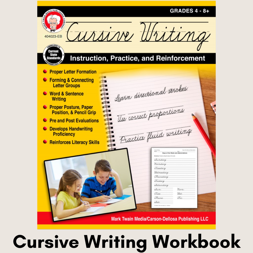 CURSIVE WRITING WORKBOOK book bind | Shopee Philippines