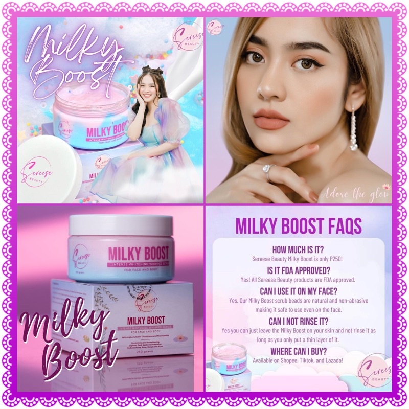 SEREESE BEAUTY Milky Boost Intense Whitening Whipped Scrub (COD ...