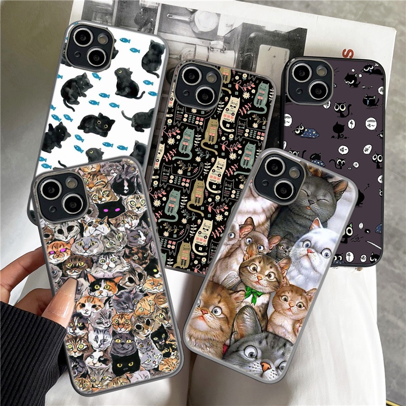 Samsung S10 Lite Plus S20 Fe S21 Ultra soft Case 74N Funny cat pattern | Shopee Philippines
