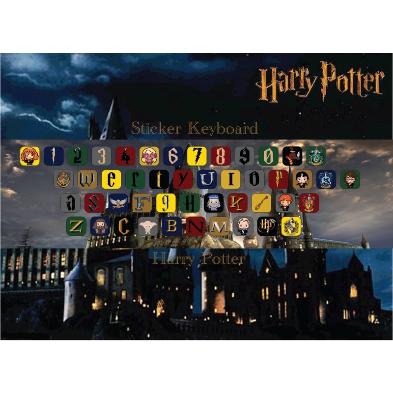 Harry POTTER KEYBOARD Stickers ALL SIZE For ALL Sizes Of UNIVERSAL ...