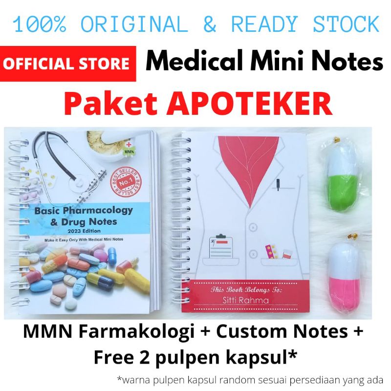 Medical Mini Notes - Pharmacy / Pharmacist Pocket Book Package | Shopee ...