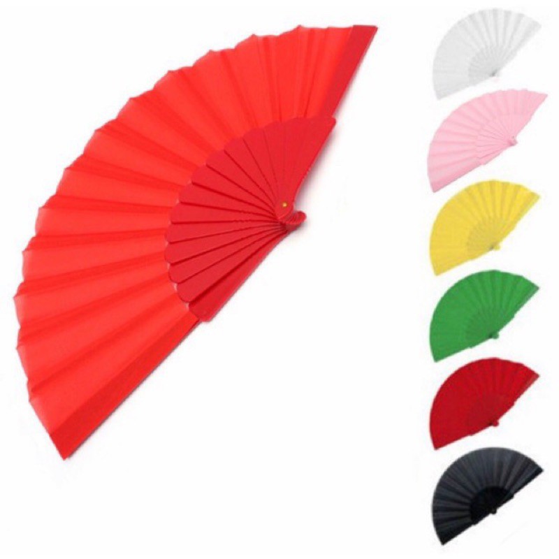 Chinese plain fan plastic fan | Shopee Philippines