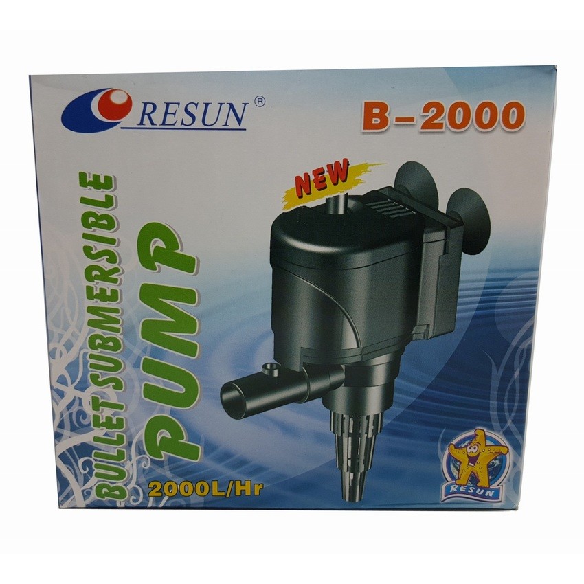 Resun B2000 Submersible Pump for Aquarium or Pond B-2000 for Monster ...