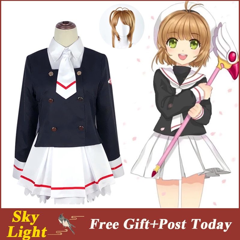 Anime Cosplay Costumes Cardcaptor Sakura Costumes Top / Skirt / Tie ...