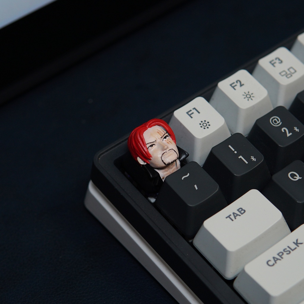 One Piece Shanks artisan keycaps Mechanical keyboard 3d printed ...