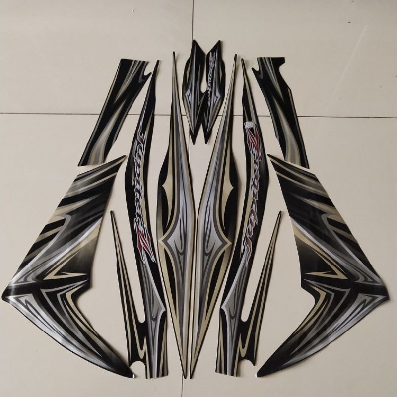 HITAM Striping yamaha jupiter z new robot 2011 2012 Black full list ...