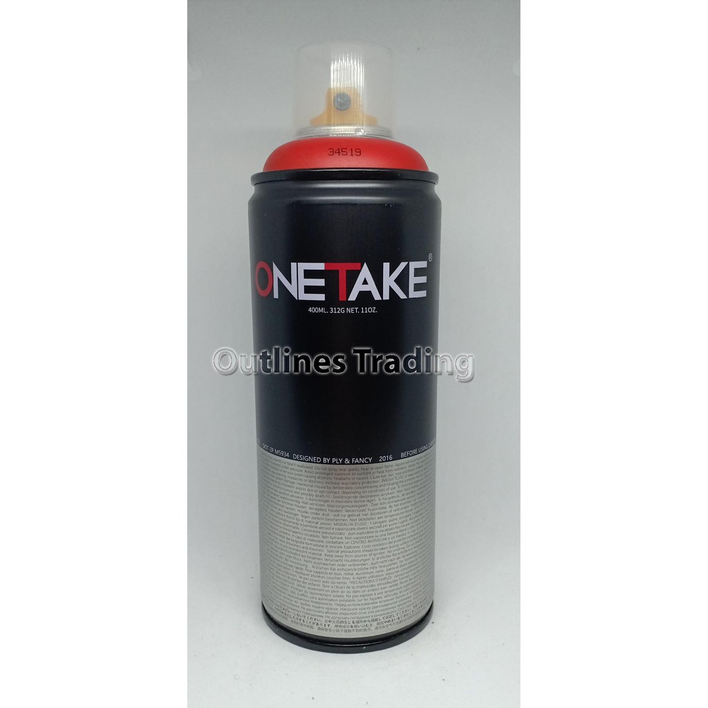 One Take Spray Paint (Full Red 200-4) | Shopee Philippines
