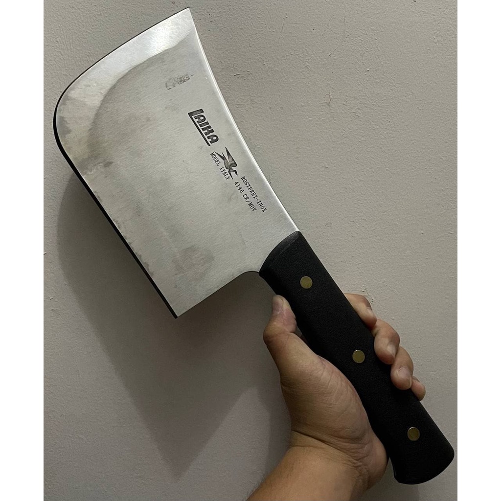 AUTHENTIC Laika Italia Super Solid BIG Italian Butcher Cleaver Knife ...