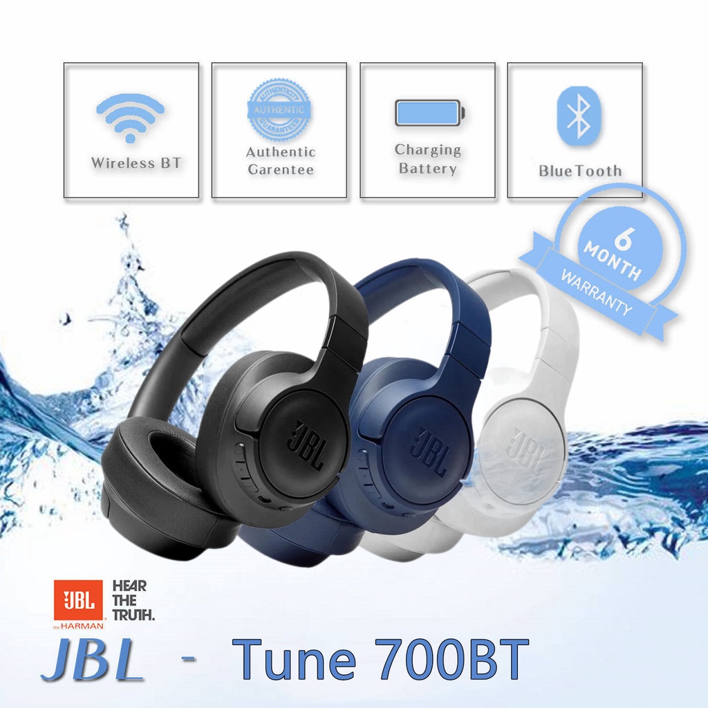JBL Tune 700bt Wireless Headphone Bluetooth Foldable Headset with Built ...