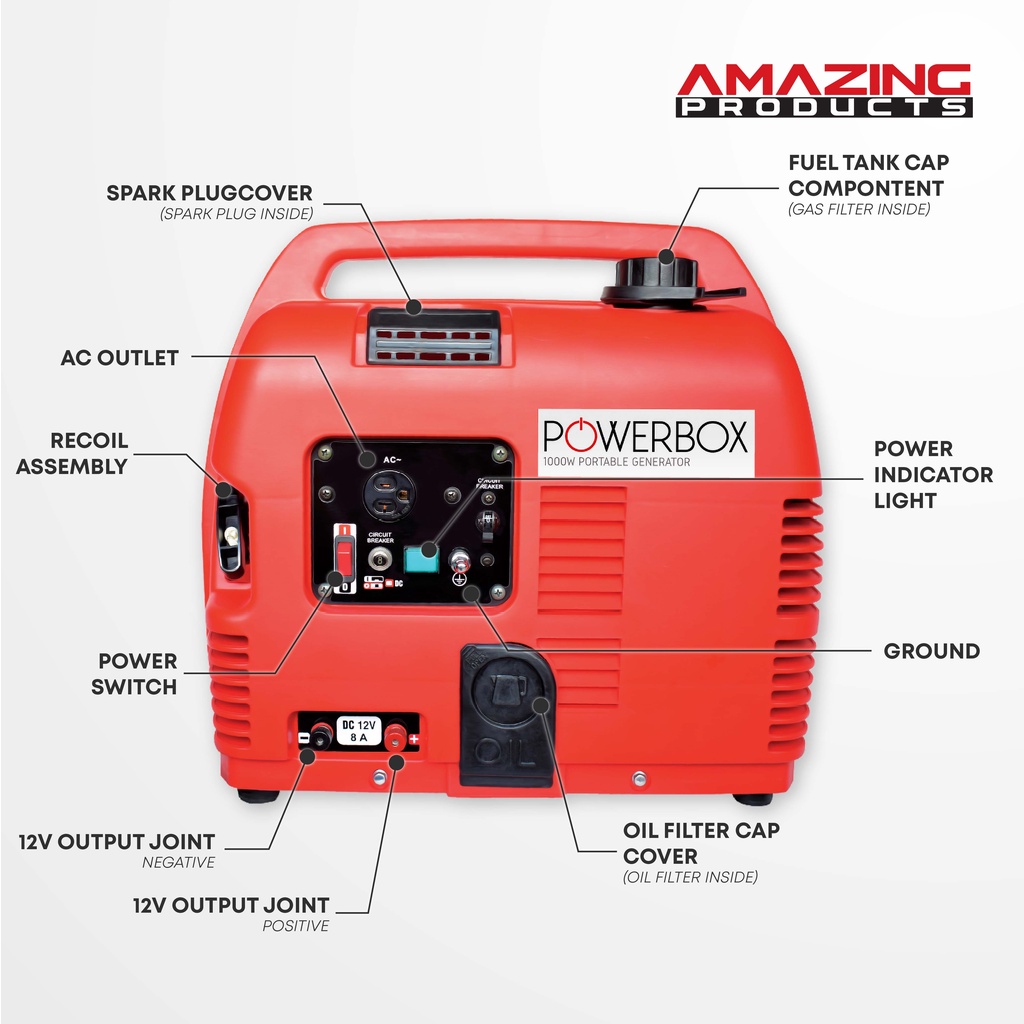 Powerbox 1000W Portable Generator | Shopee Philippines