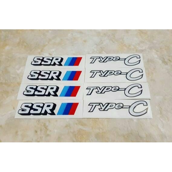 Ssr Type C Velg Car Stickers Cutting Ssr C Car Rim Decal Stickers ...