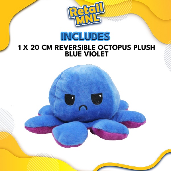 Retailmnl 20cm Emotion Reversible Octopus Plushie Teeturtle Octopus Toy ...