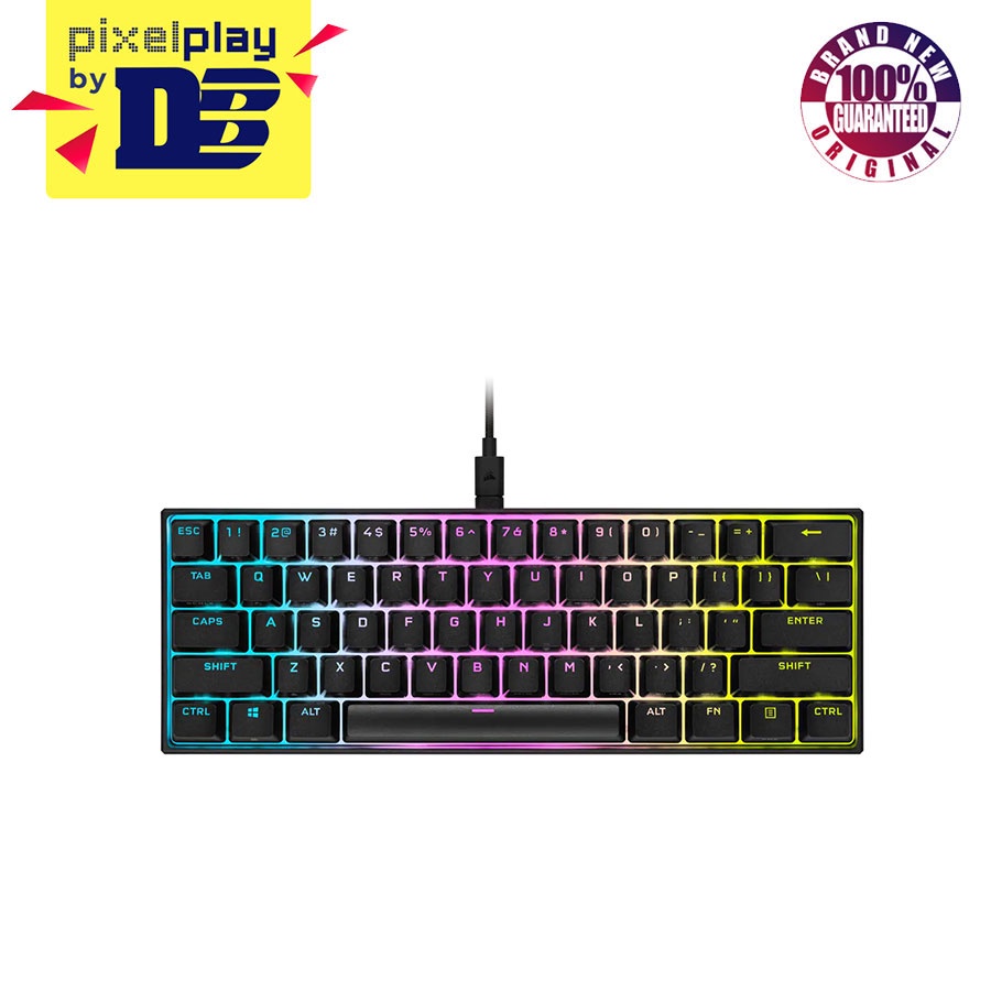 Corsair K65 RGB Mini 60% Mechanical Gaming Keyboard Cherry MX Red ...