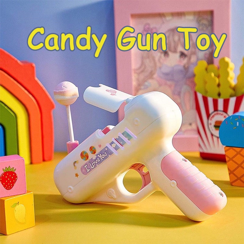 Candy Gun Lollipop Pop Up Candy Toy Surprise Creative Candy Toy Cut ...