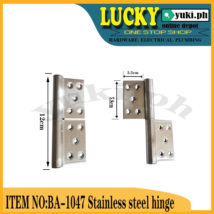 BA-1047 Stainless Steel Butterfly hinges 4x3x2.5./ Stainless Steel ...