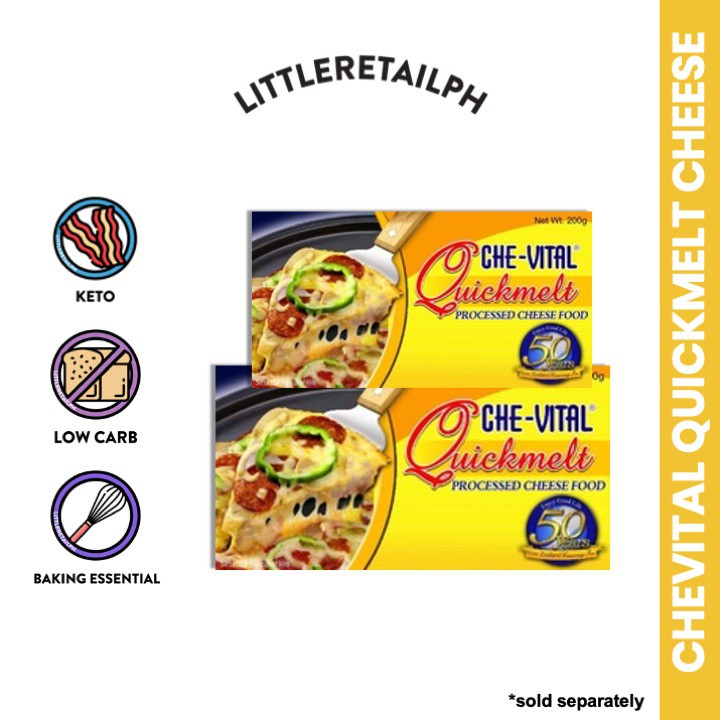 Che Vital Quickmelt Cheese Food 200g and 500g (for Keto/Low Carb Diet ...