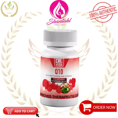 Dr. Vita Q10 with Nattokinase and Vitamin E 500mg x 30 capsules 100% AUTHENTIC! | Shopee Philippines