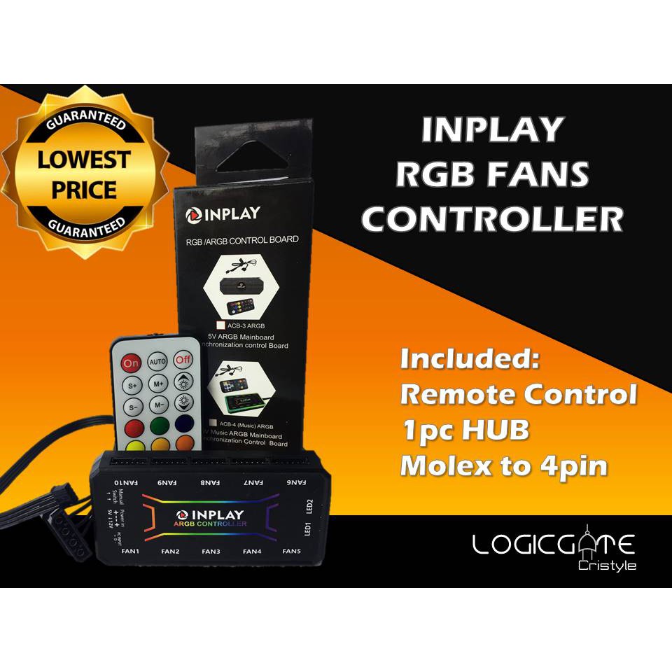 Inplay ARGB/RGB Control Board For RC Fan W/O BOX | Shopee Philippines