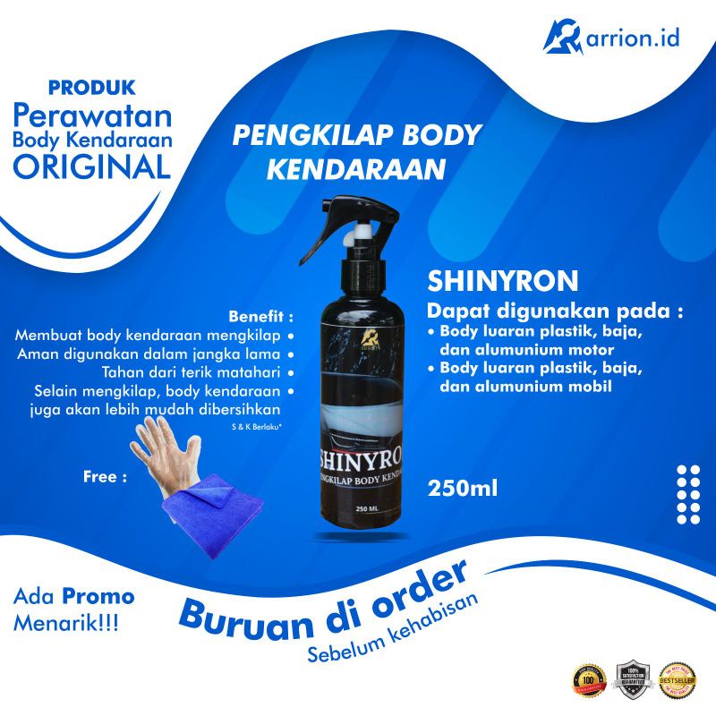 Arrion Shinyron Shinyron Doff Motorcycle Body Shine/Doff Car/Matte/Doff ...