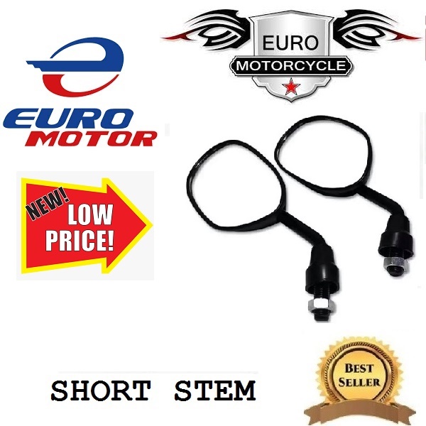 EURO MOTOR DAAN HARI 150 & 175 SIDE MIRROR Motorcycle STOCK type SHORT ...