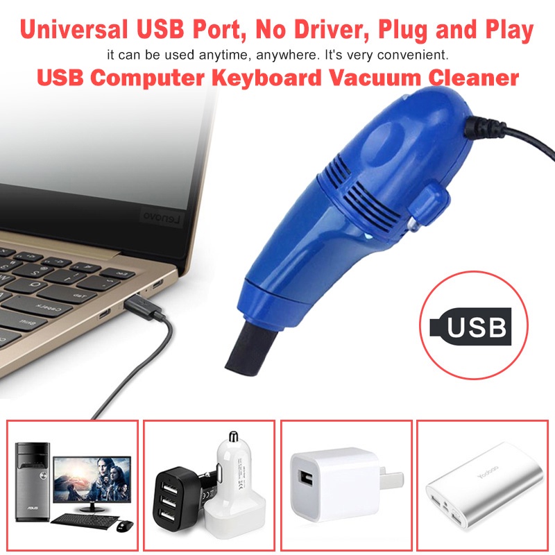 USB Computer Keyboard Cleaner Laptop Notebook Mini USB Vacuum Keyboard ...