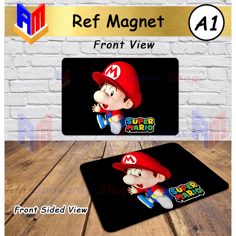 Super Mario Ref Magnet / Ref Magnet / fridge magnet / ATM Size | Shopee ...
