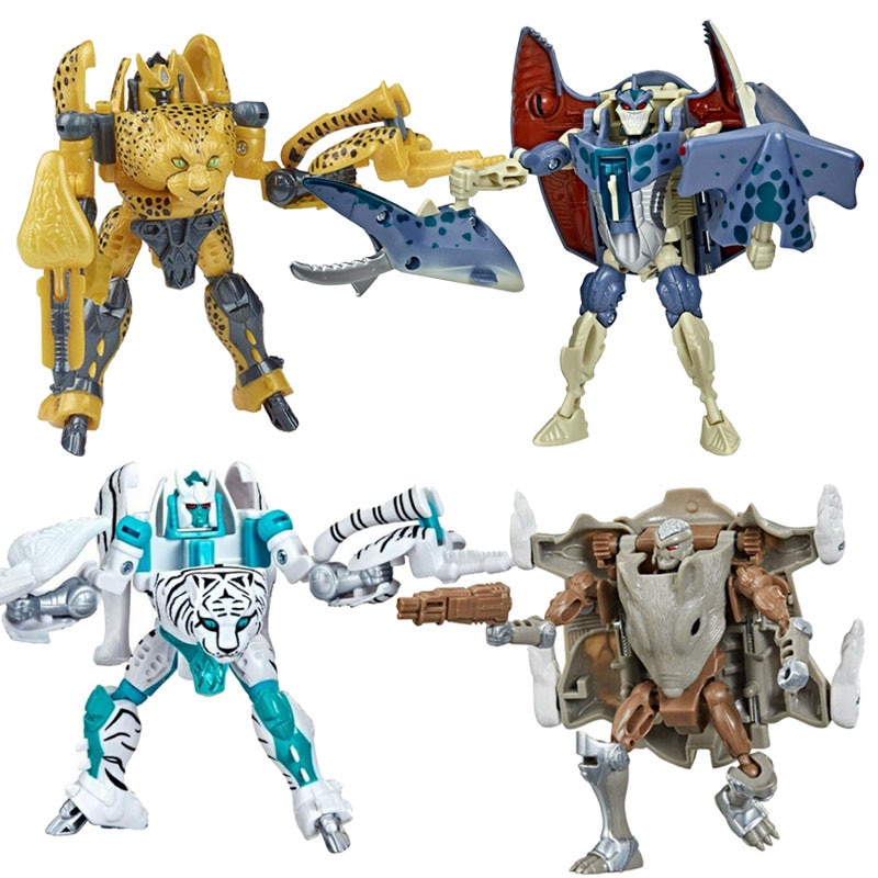 Transformers Beast Wars Maximal Cybershark Cheetor Rattrap Tigatron ...