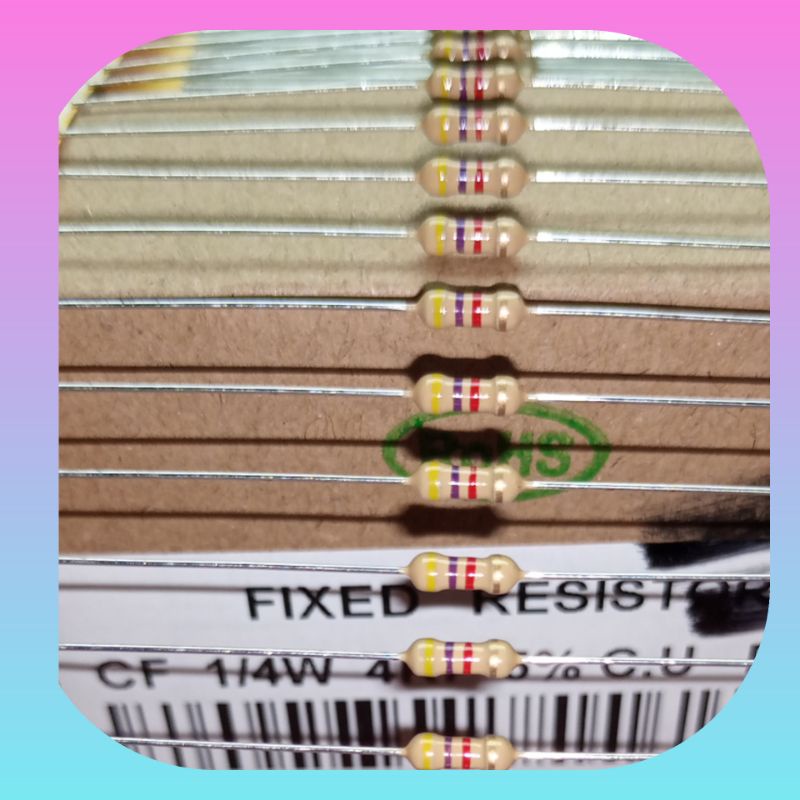 10PCS 1/4 RESISTOR HALF WATT 5% CARBON FILM TAIWAN THICK LEGS NOT STICK ...