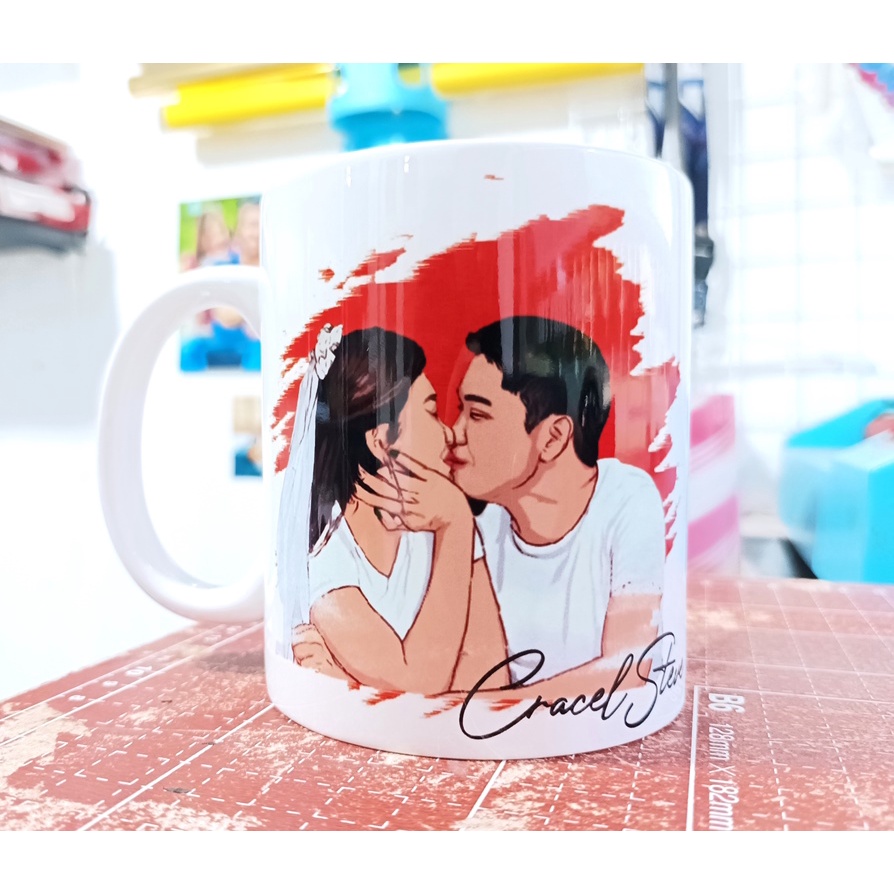 CARTOONIZED MUG (FREE LAYOUT) FREE BOX | Shopee Philippines