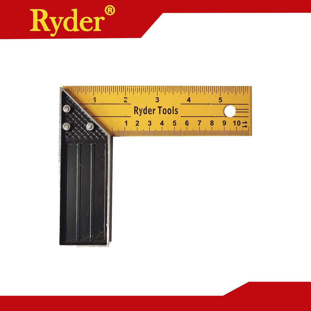 RYDER Tools Carpentry TSquare Angle Ruler Guide (6, 8, 10, 12 inches ...