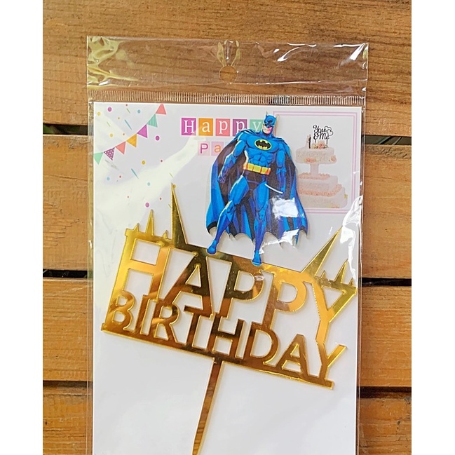 Batman Happy Birthday Cake Topper | Shopee Philippines