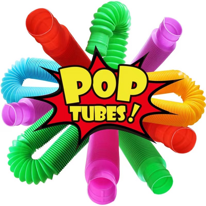 pop it fidget toy DIY Telescopic bellows decompression stretch tube ...