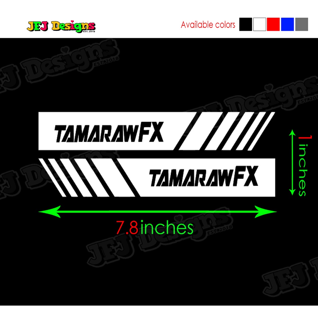 TAMARAW FX MIRROR STICKER | Shopee Philippines