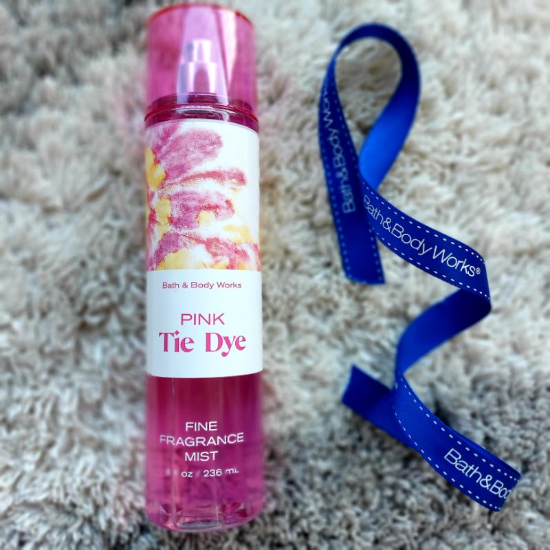 Bath & Body Works USA Pink Tie Dye Fine Fragrance Mist (Apple, Water ...