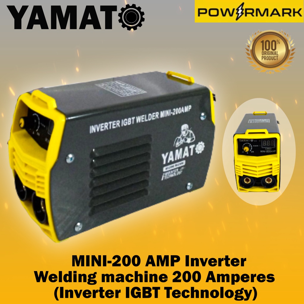 YAMATO MINI-200 AMP Inverter Welding machine 200 Amperes (Inverter IGBT ...